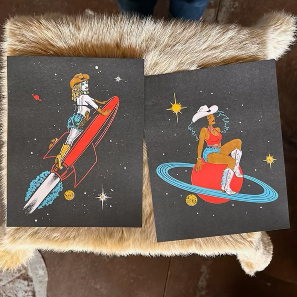 Pin-Up Risograph Prints – Planet Cowboy